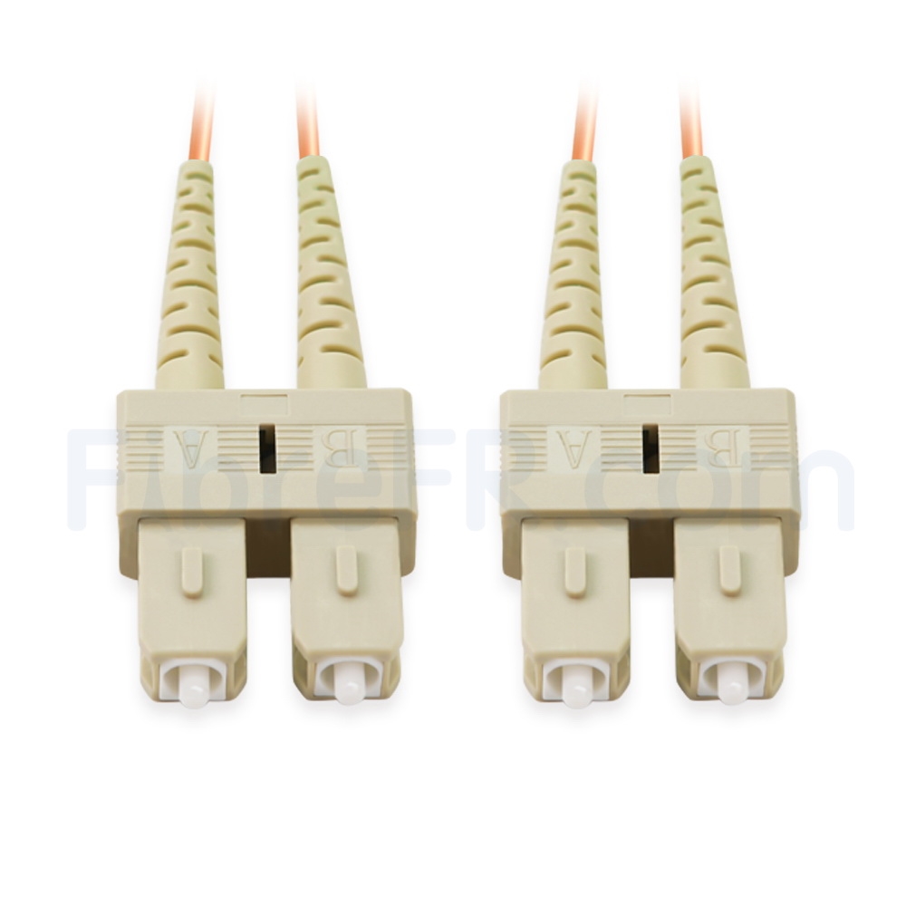 FibreFR Jarretière Fibre Optique OM1 SC SC Duplex Multimode - 1m